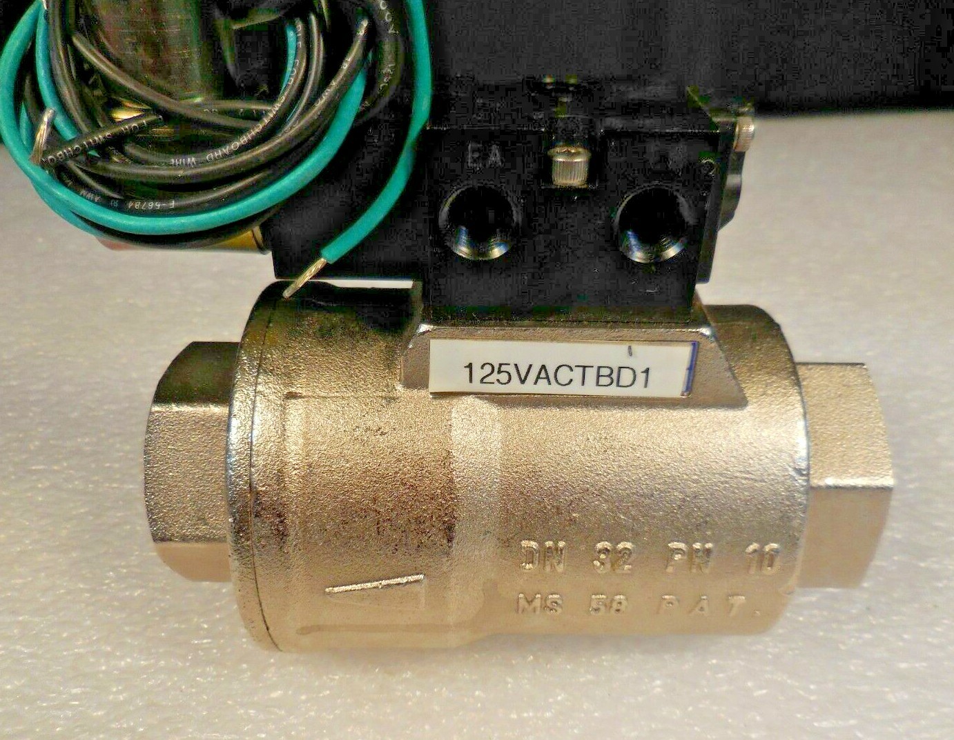 Omal Assured DN 32 PN 10 MS 58 Automation Valve + Versa Pneumatic ...