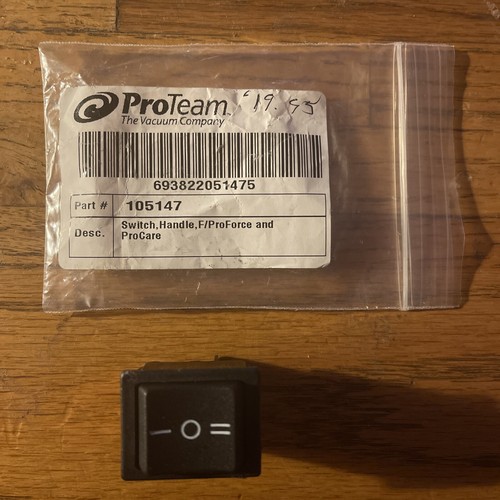 ProTeam 105147 Vacuum Cleaner Switch Fits Proforce 1500, 1500XP GENUINE ...
