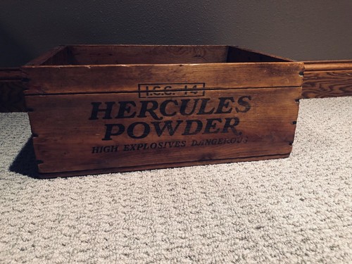 Vintage Hercules Powder High Explosives Dangerous wooden crate | eBay