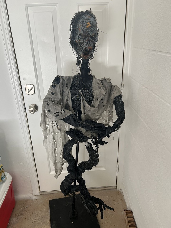 Standing Rotten Ghoul Creepy Horror Prop Hanging Spirit Halloween ...
