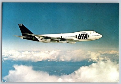 UTA Boeing 747 Combi aviation airplane Postcard | eBay