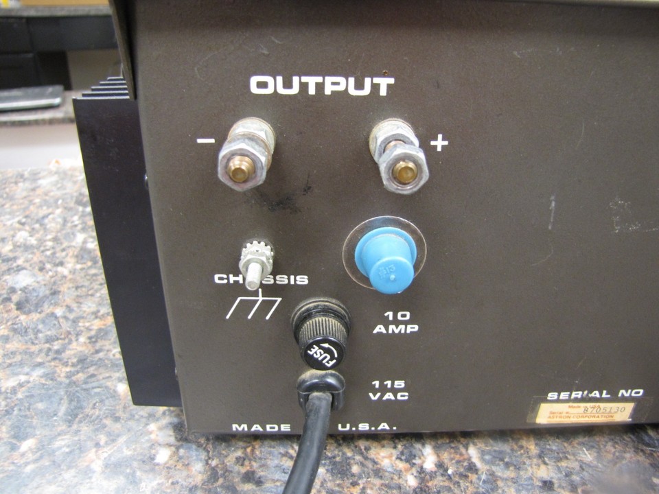 12V Bench Power Supply Astron RS-50A Linear Heavy Duty Made In USA ...
