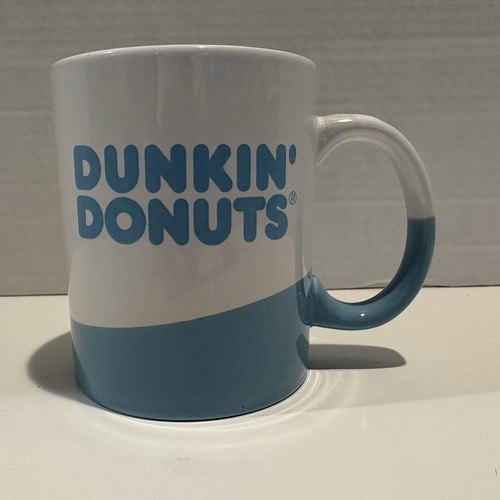 Dunkin' Donuts 2017 Light Blue White Wave 16 oz Coffee Cup Mug Ceramic ...