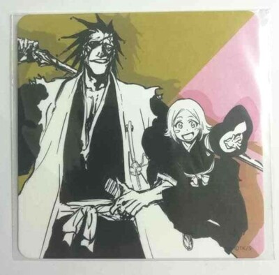 Bleach EX Genga Paper Art Coaster Collection Kenpachi Zaraki Yachiru ...