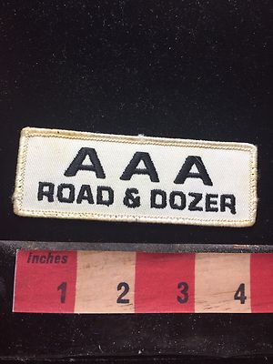 Vtg AAA ROAD & DOZER Uniform Or Advertising Patch Bulldozer Heavy ...