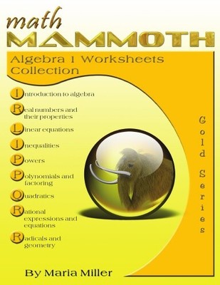 Math Mammoth Algebra 1 Worksheets Collection | eBay