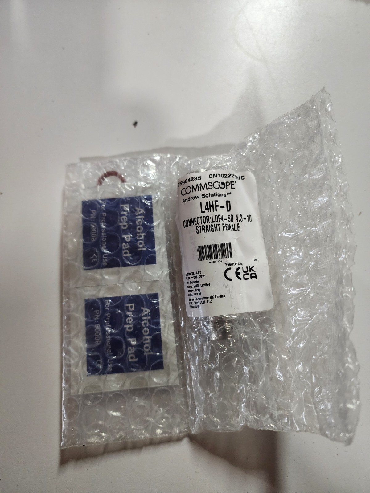 CommScope L4HF-D 4.3-10 Female for 1/2" AL4RPV-50 LDF4-50A HL4RPV-50 ...