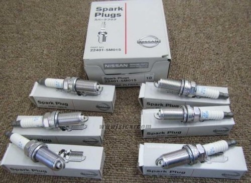 NISSAN ELGRAND E51 VQ35DE GENUINE SET X6pc SPARK PLUGS 22401-5M015 NGK ...