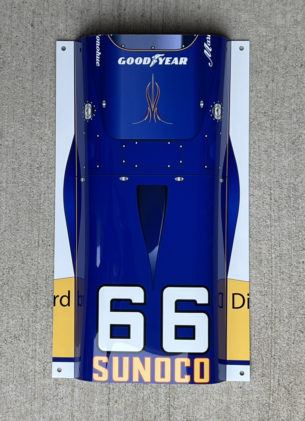 WOW!!1972 Indy 500 Mark Donohue Sunoco Race Car nose Style Sign! | eBay