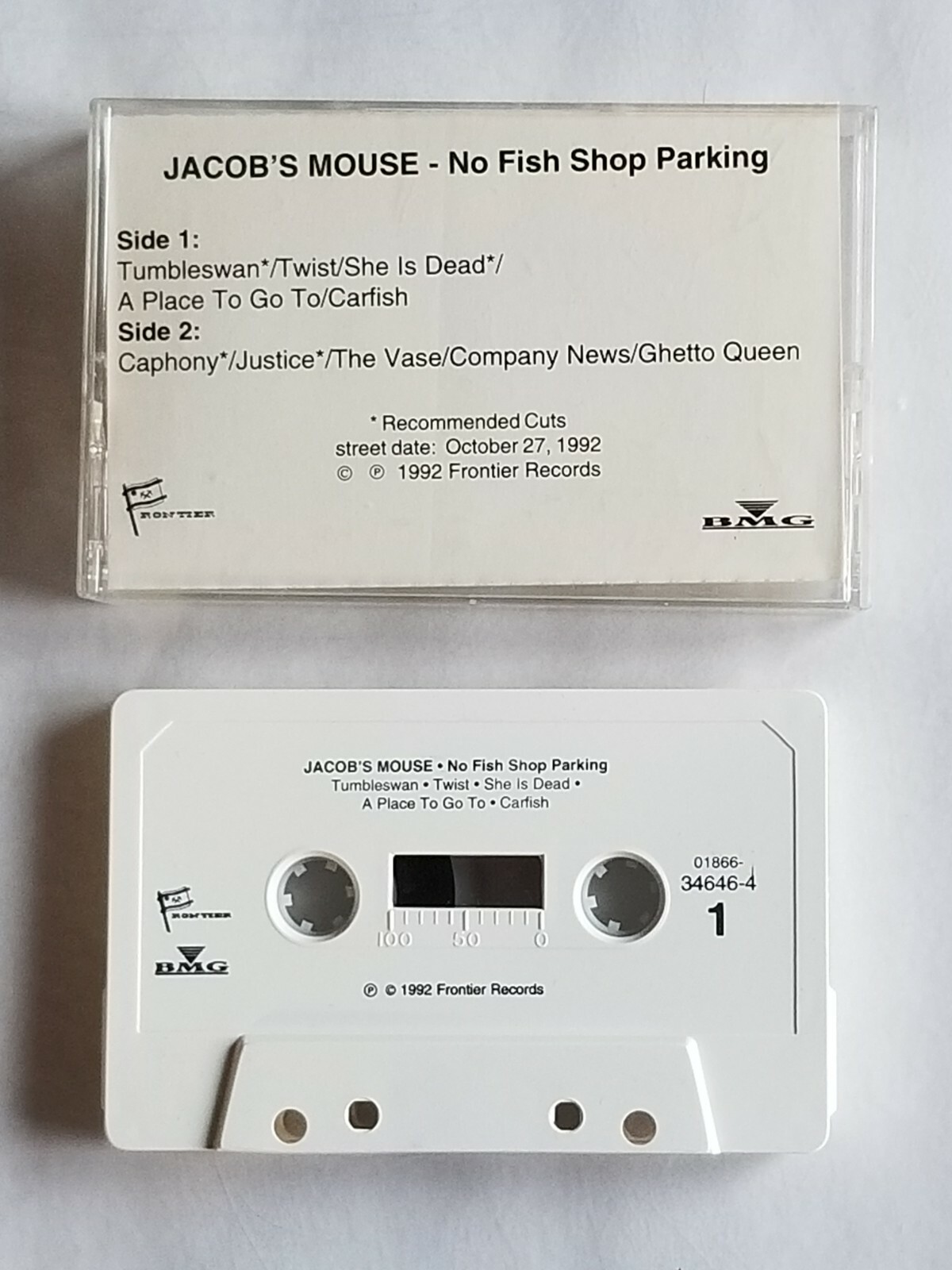 JACOB'S MOUSE NO FISH SHOP PARKING CASSETTE TAPE PROMO COPY 1992 ...