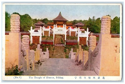 c1910's View Of The Temple Of Heaven Peking China Unposted Antique ...