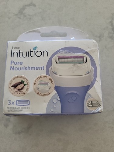 Schick Intuition Pure Nourishment Razor Refills - 4 Blades, Women, 3 ...