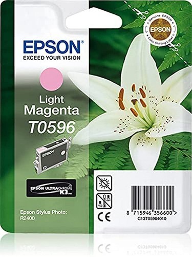Epson Original T0596 Ink Cartridge For Stylus Photo R2400 Light Magenta ...