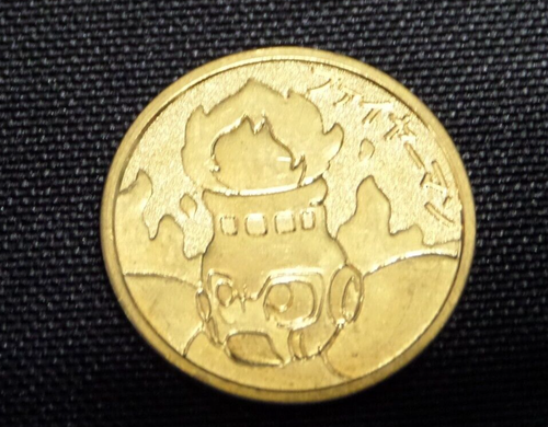 Vintage Capcom Mega Man Rockman Gold Color Metal Coin Medal Fire Man | eBay
