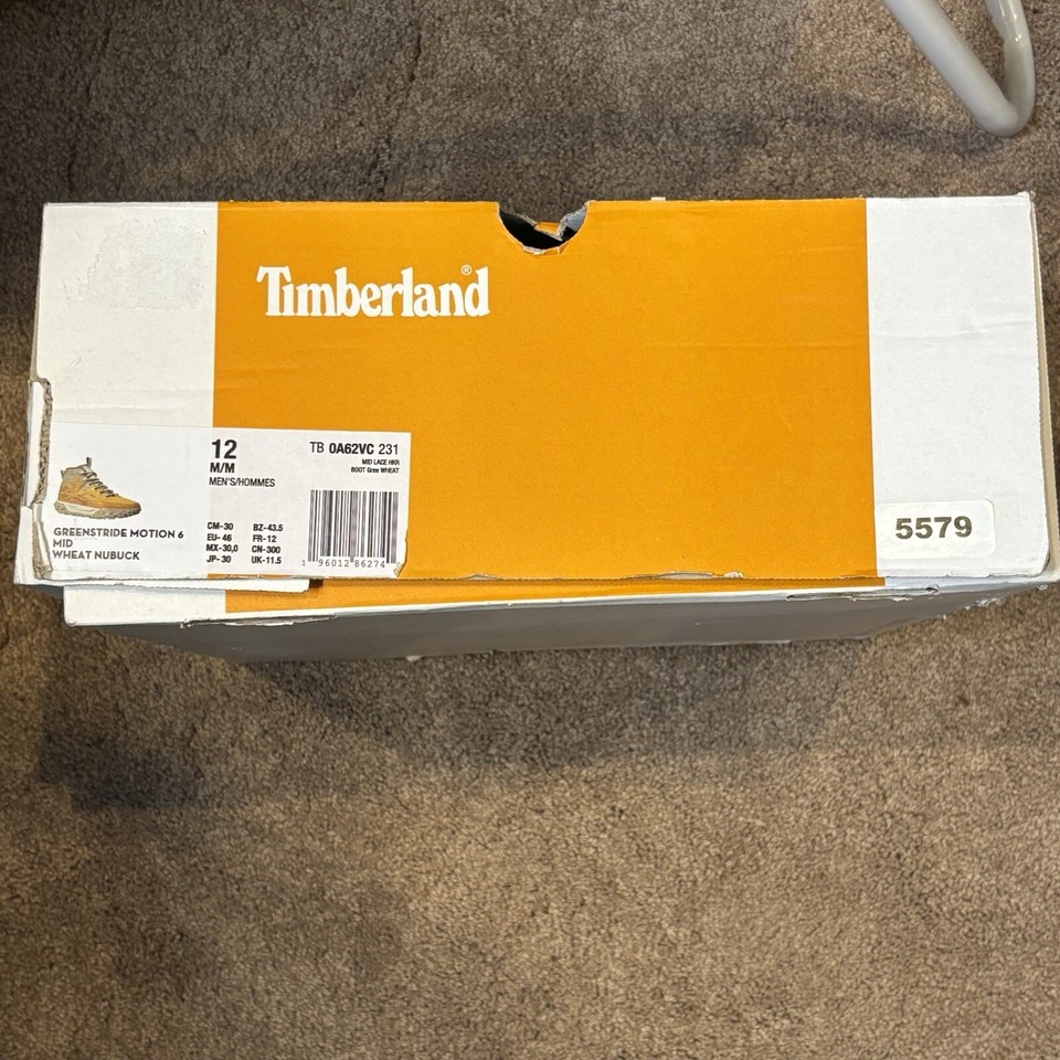 TIMBERLAND TREE GreenStride™ Motion 6 Mid Lace-Up Hiking Shoe Men’s Sz ...