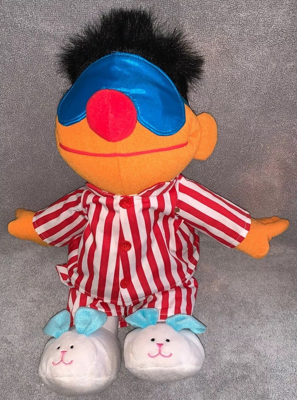 Vintage TYCO Jim Henson Sesame Street Animated SING & SNORE ERNIE in PJ ...