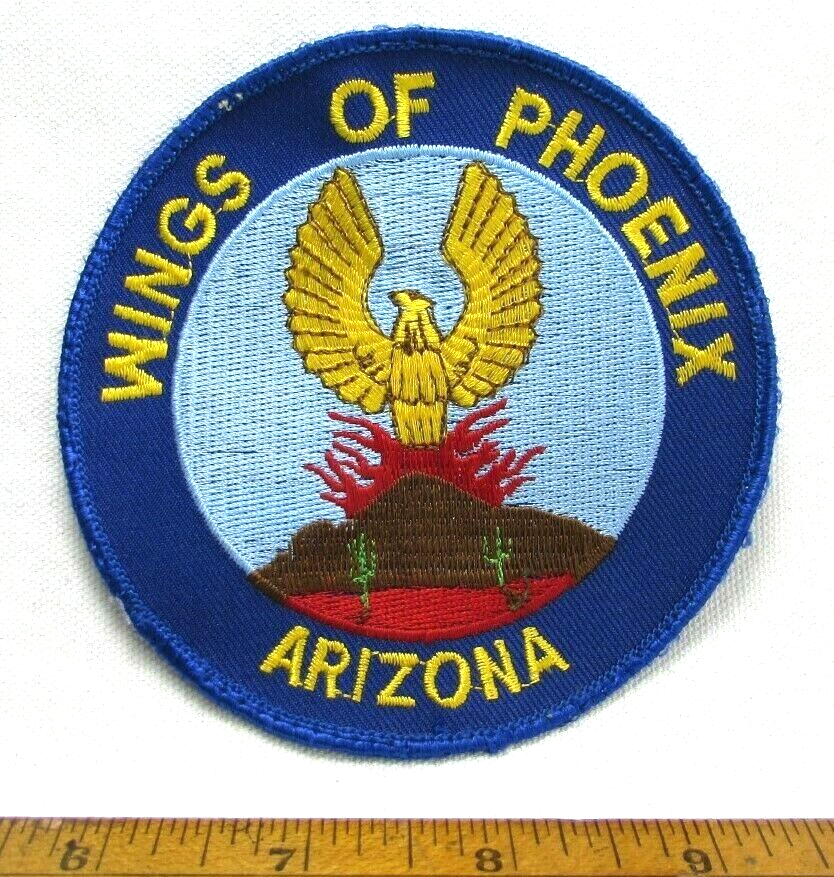 Vintage Wings of Phoenix Arizona Jacket Patch Gold Wing Motorcycle Club ...