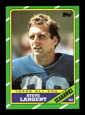 Steve Largent 1986 Topps NFL Football #203 All-Pro Seattle Seahawks Set ...