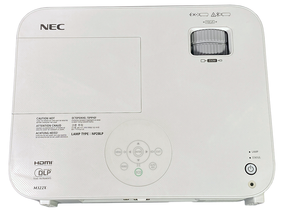 NEW Lamp - NEW Chip NEC NP-M322X DLP Projector 3200 ANSI HDMI 1080p w ...