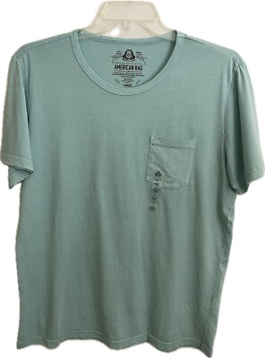 American Rag Men's T Shirt Light Blue Cotton Size L | eBay