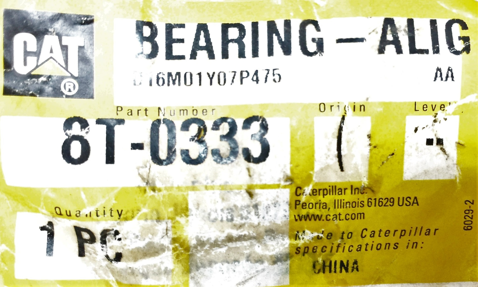 Caterpillar/CAT Self-Aligning Bearing 8T-0333 NOS | eBay