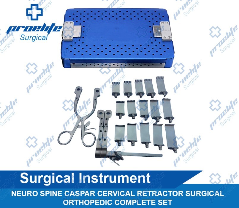 NEURO SPINE CASPAR CERVICAL RETRACTOR SURGICAL ORTHOPEDIC COMPLETE SET ...