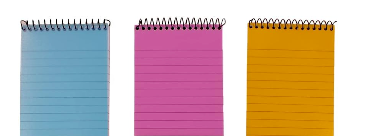 Spiral Ruled Notebook Notepad Shorthand Multi-coloured Neon Home Office ...