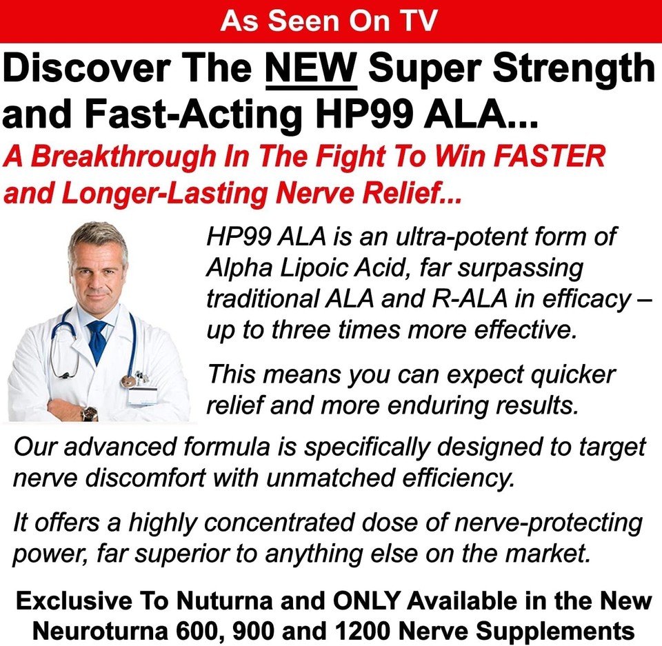 Neuropathy Nerve Nutritional Blend with 1200 mg Alpha Lipoic Acid - 180 ...
