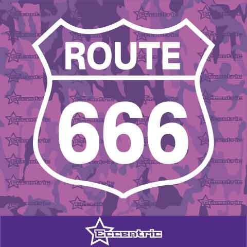 Route 666 Decal Interstate Sign Sticker Car Window Truck Evil Devil ...
