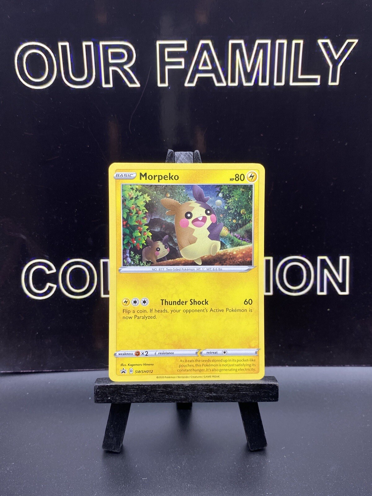 Pokemon TCG - MORPEKO - Holo Rare Sword Shield Black Star Promo SWSH012 ...