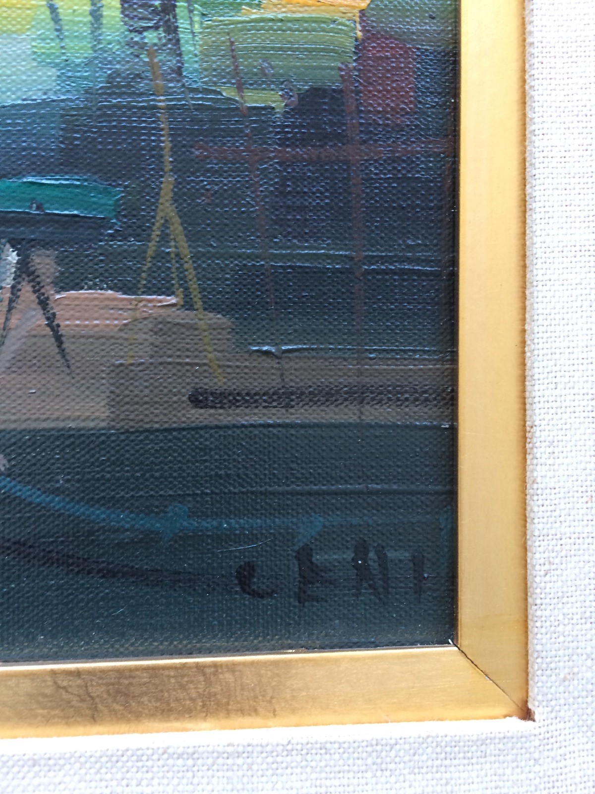 Boris Cenic oil painting Montmartre Paris 1955 | eBay