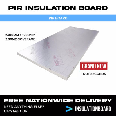 50mm Celotex / Kingspan / Recticel - PIR Insulation Boards - Pack of 10 ...