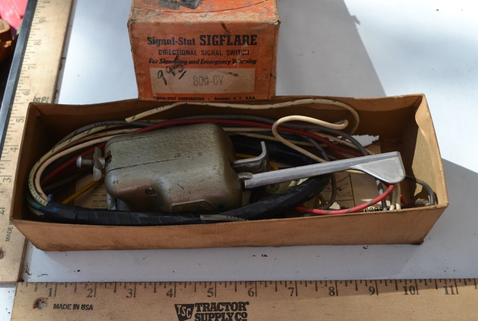 NOS Signal-Stat 900 Sigflare Directional Signal Switch - Chrome - 8 ...