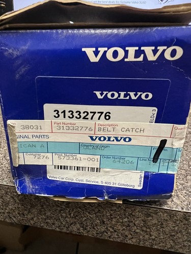 2010-2017 Volvo XC60 Buckle OEM 31332776 / 4-D | eBay