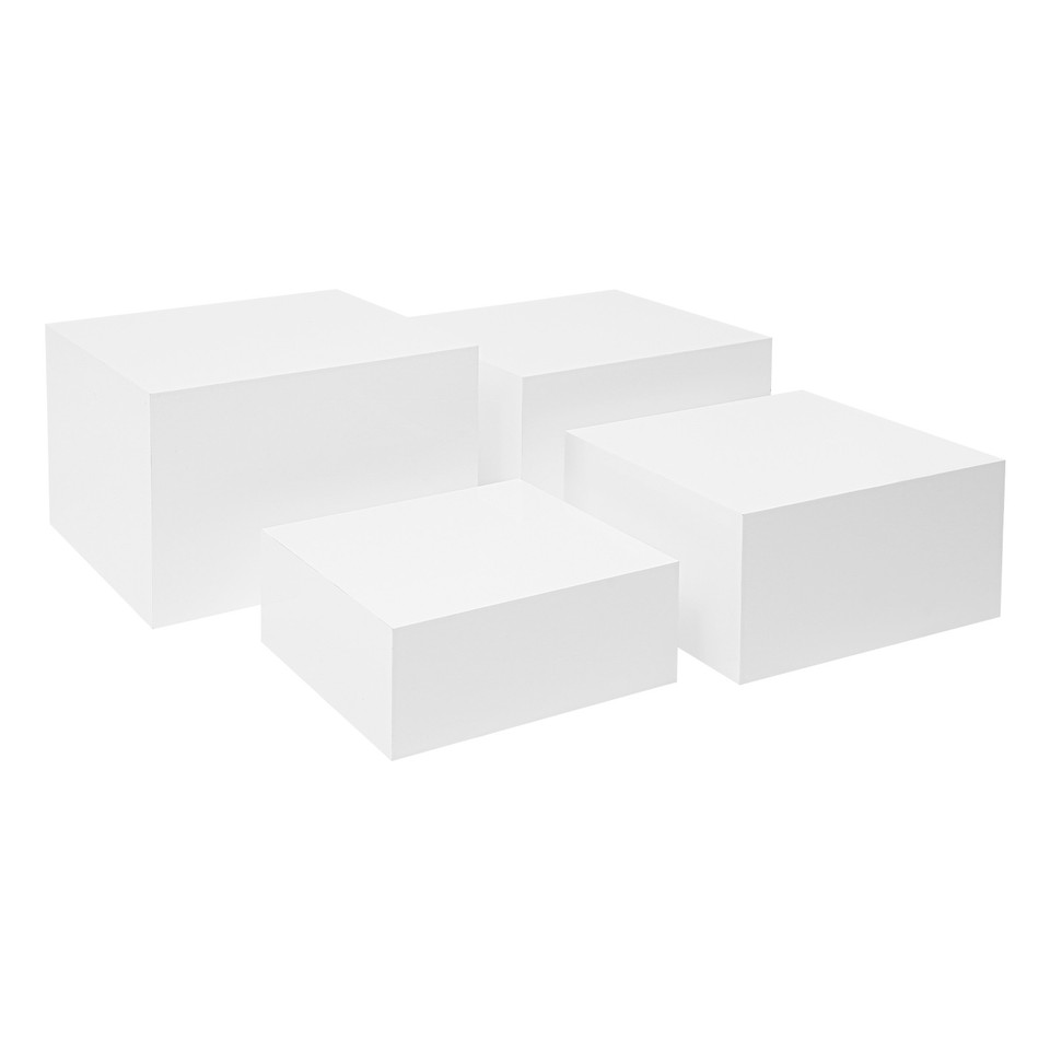 4pcs Cupcake Display Stand Acrylic Buffet Riser Multi-purpose Nesting ...