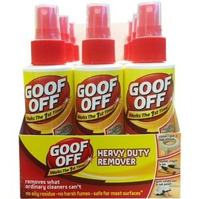 Goof Off FG705 4oz Goof Off Marks, Messes & Stains Remover (Pump Spray ...