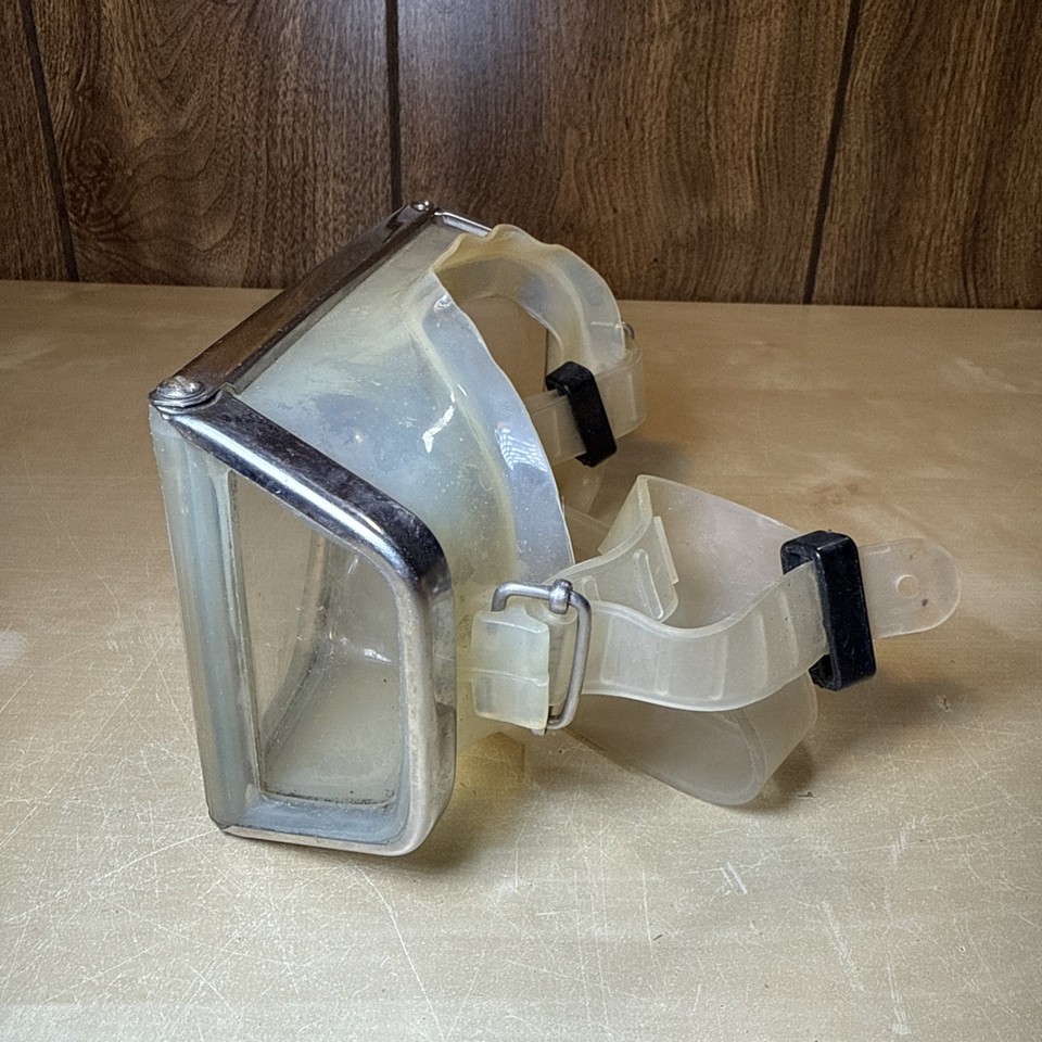 Retro Voit Swimaster Silicon Dive Mask Tempered Wrap Around Snorkeling ...