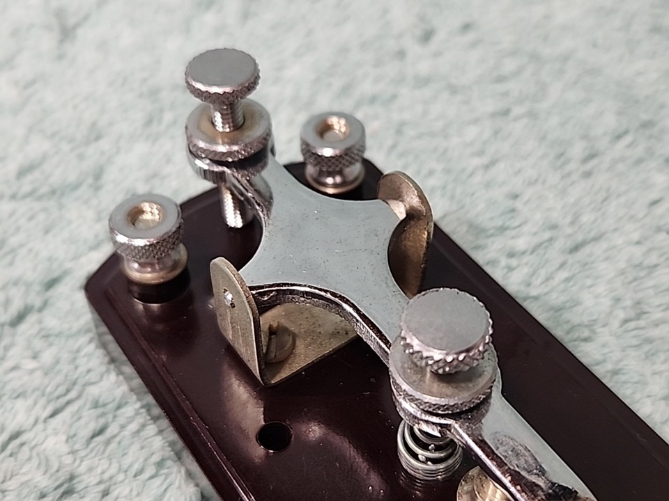 NICE - MFJ-550 TELEGRAPH MORSE CODE STRAIGHT KEY KEYER FOR HAM AMATEUR ...