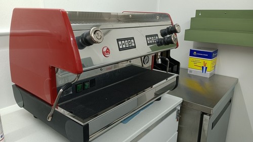 La Pavoni Red Two-Head Espresso Machine | eBay