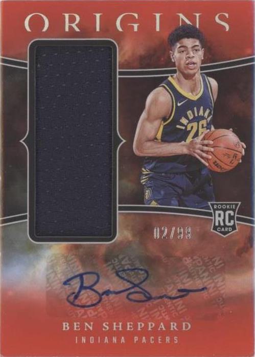 2023-24 Panini Origins - Rookie Jersey Autographs Ben Sheppard #RJA-BEN ...