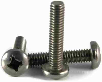 #12-24 Machine Screws Phillips Pan Head Stainless Steel Screws - QTY 25 ...