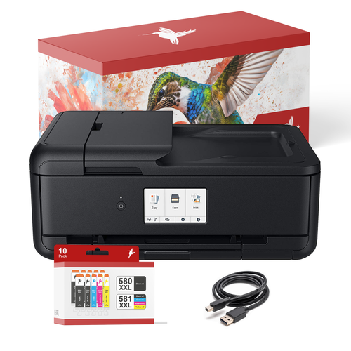 Canon PIXMA TS9550a Multifunktionsdrucker A3 mit 5 kompatiblen realink ...