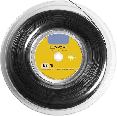 Luxilon 4G BLACK 125 Tennis String 660ft 200m Reel | eBay