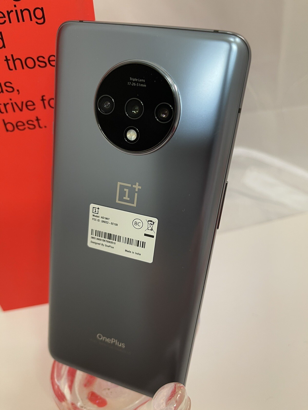 OnePlus 7t Mobile Smartphone UK Model Hd1903 Factory Unlocked Frosted ...