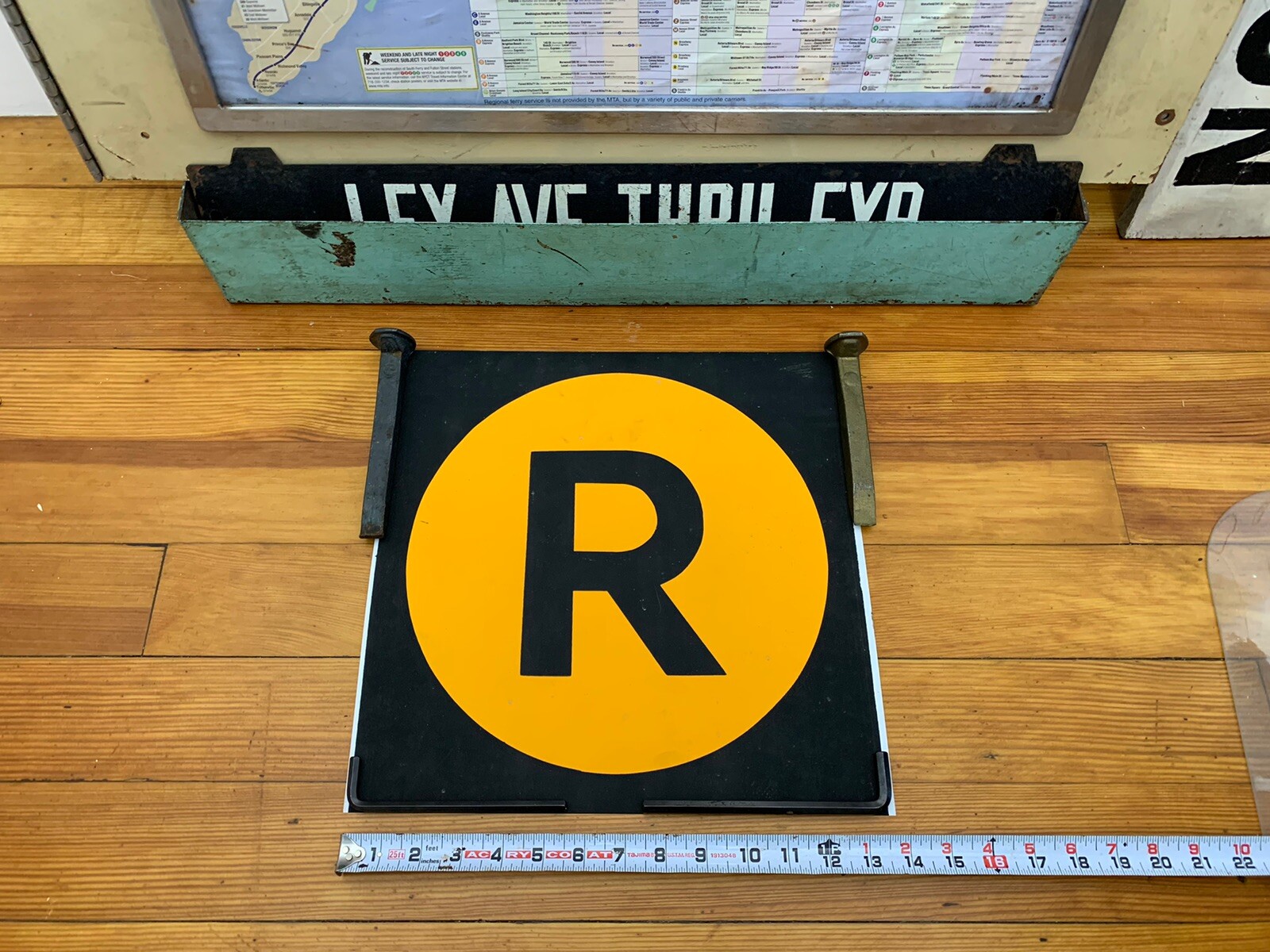 R27/30 1984 NYCTA NY NYC SUBWAY ROLL SIGN R LINE BROOKLYN CONEY ISLAND ...