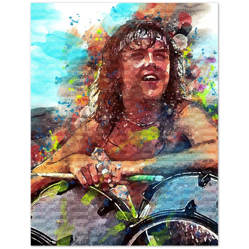 Lars Ulrich Metallica Art Print Poster Watercolor Painting | eBay
