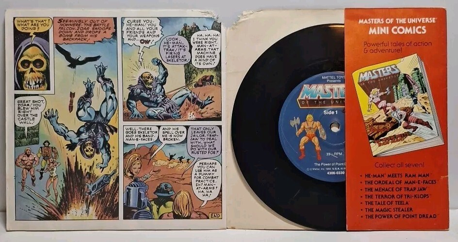 Masters of the Universe Mattel Read Along Book Record The Power of ...