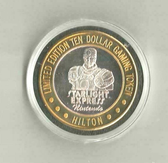Casino Silver Strike NINTENDO Starlight Express .999 Fine Gaming Token ...