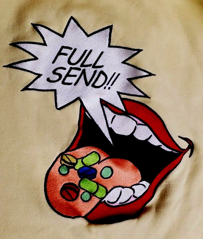 Full Send Nelk Boys Candy Hoodie Mouth Sweatshirt Hip… - Gem