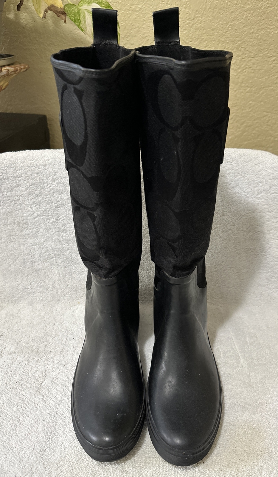 Coach Lori Black Signature Coach Logo Coated ,Rubber… - Gem